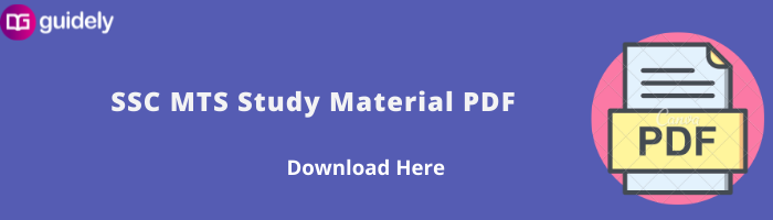 SSC MTS Study Material PDF 2023: Download Free PDF