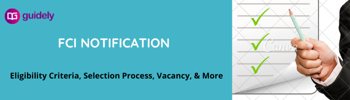 FCI Manager Recruitment 2025 Notification PDF