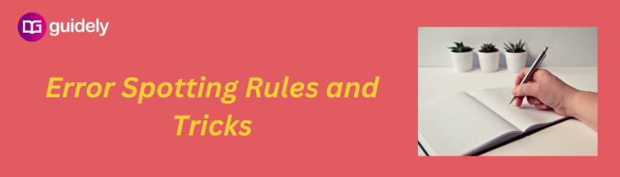 Rules For Spotting Errors, Tips And Tricks Bank Exams PDF