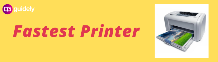 Which of the following is considered as the fastest printer?