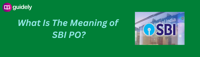 What Is The Meaning of SBI PO?