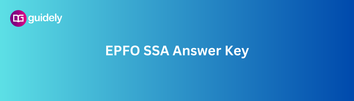 EPFO SSA Answer Key 2023 PDF Download Link