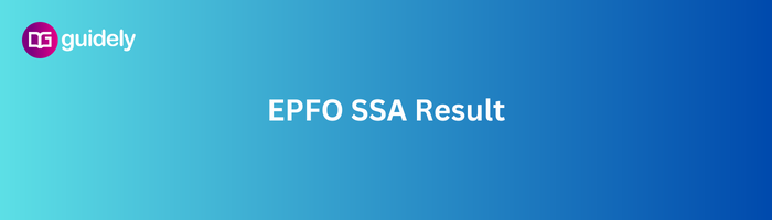 EPFO SSA Final Result 2023 Out: PDF Download Link