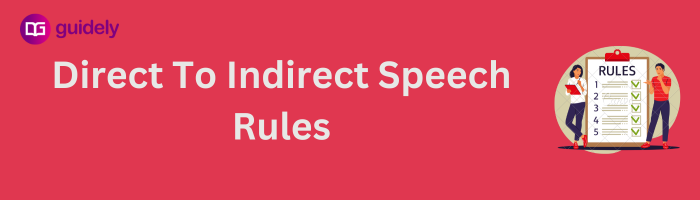 Direct to Indirect Speech Rules PDF: Chart, Table, Rules