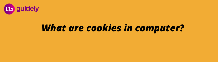 What are cookies in computer