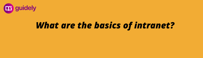 What are the basics of intranet
