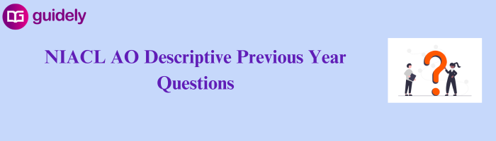 NIACL AO Descriptive Previous Year Questions PDF Download